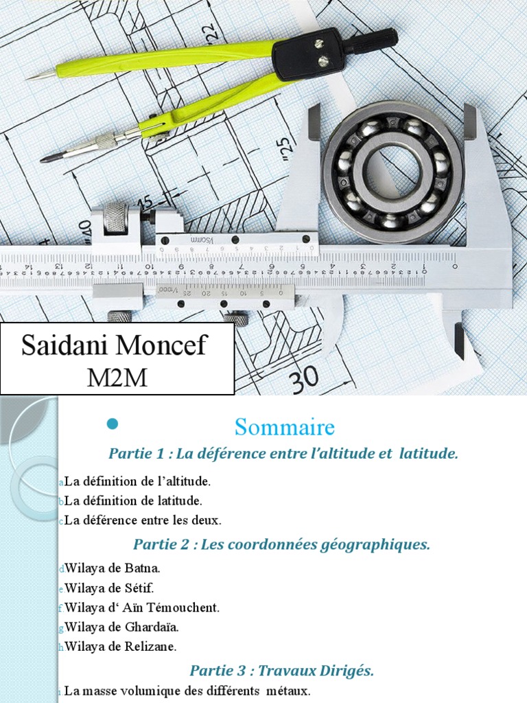 Métrologie | PDF | Altitude | Éléments chimiques
