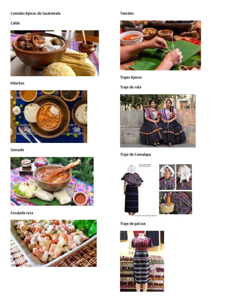 Comidas típicas de Guatemala.docx | PDF