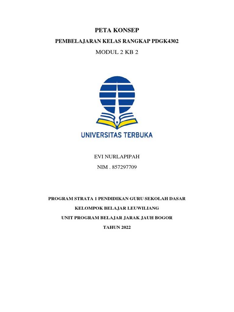 Peta Konsep PKR Modul 2 KB 2 Evi Nurlapipah | PDF | Karier & Perkembangan