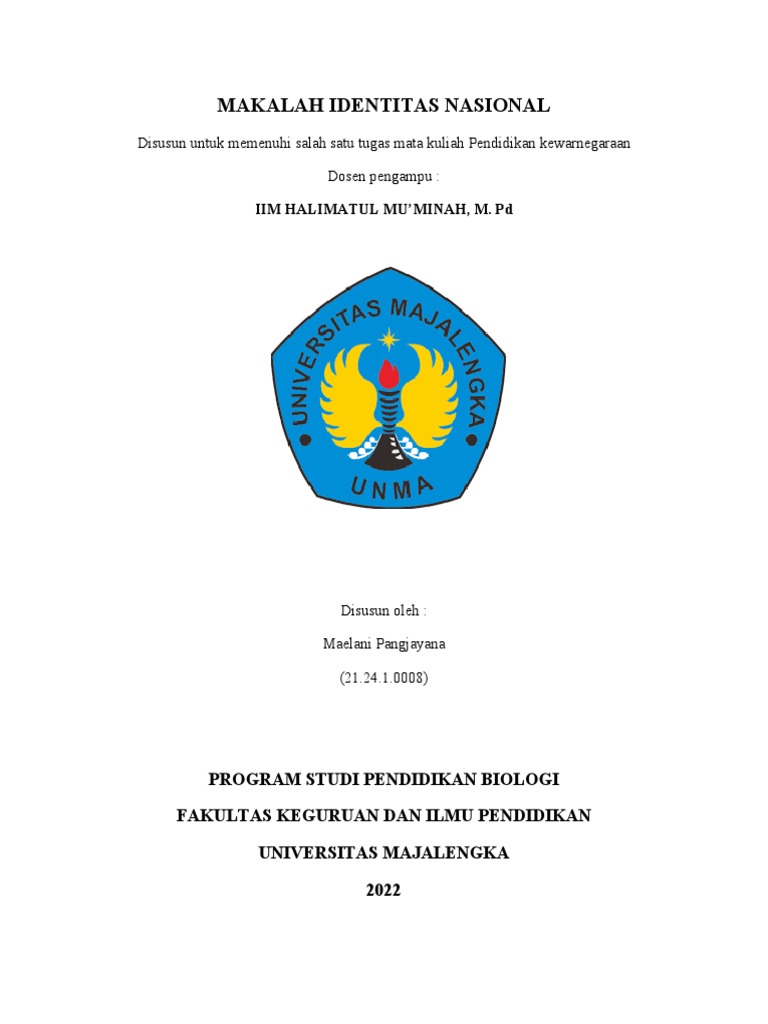 MAKALAH IDENTITAS NASIONAL Maelani | PDF