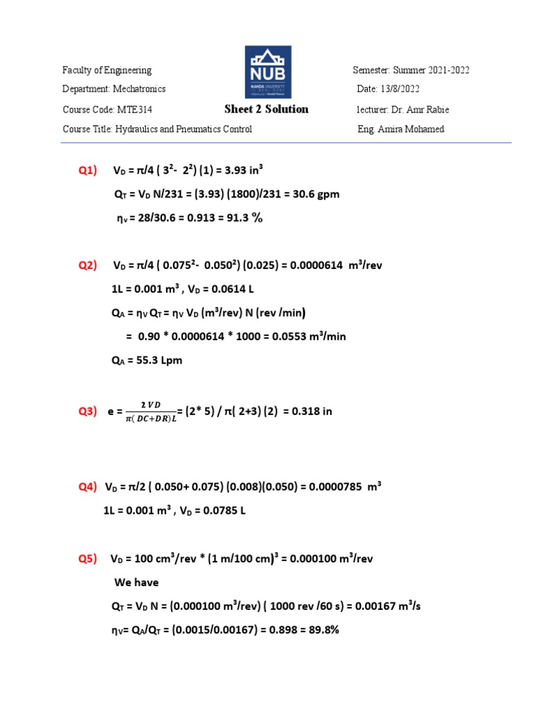 Tutorial 2 - Solution | PDF