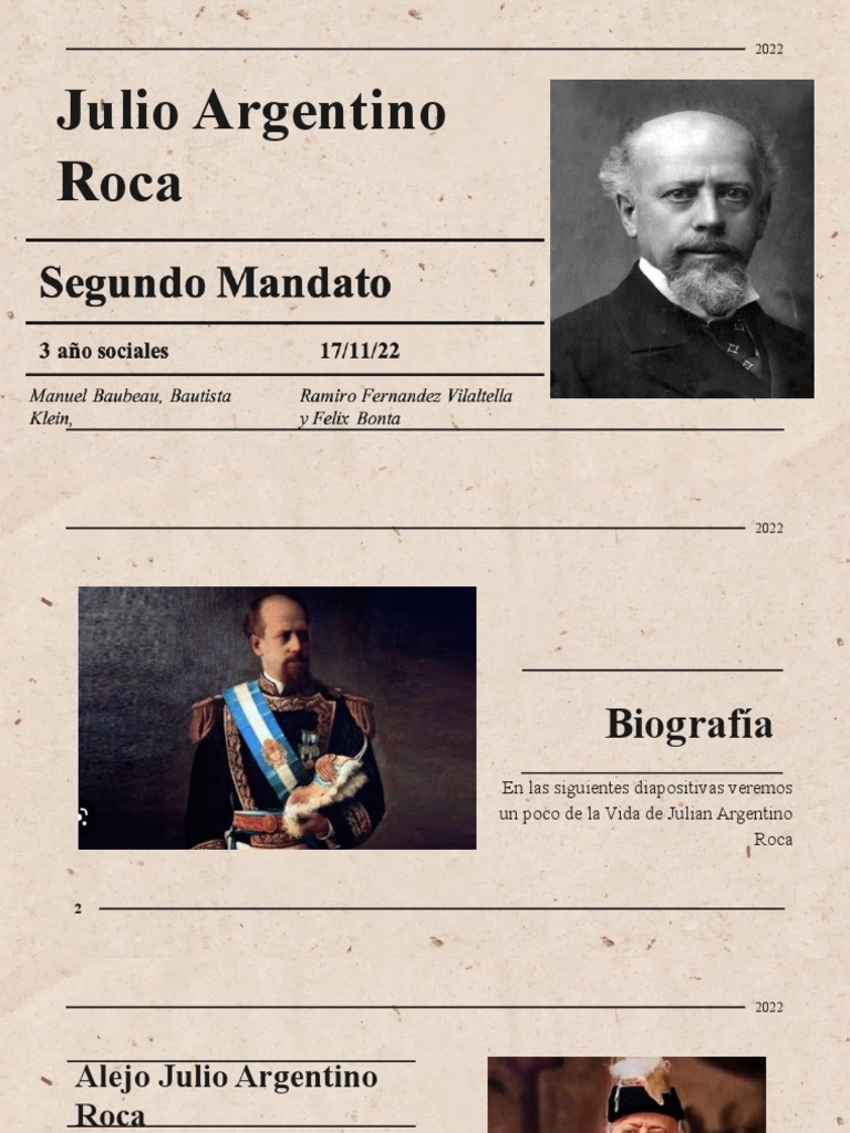 Julio Argentino Roca Historia | PDF