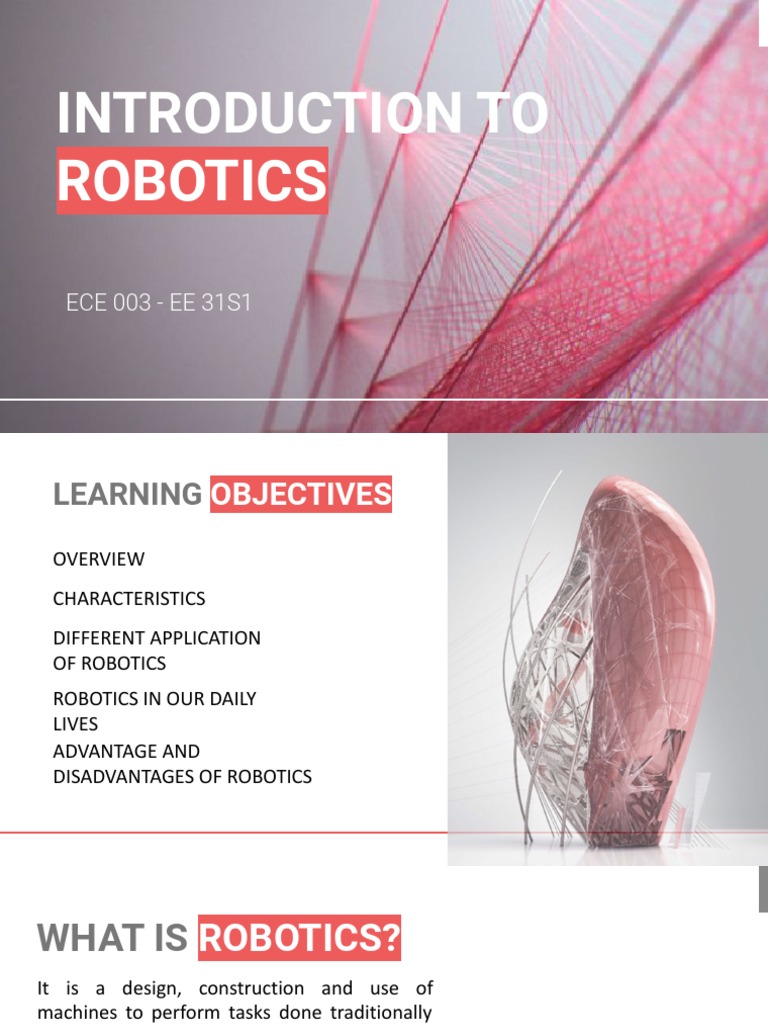 Robotics Introduction | PDF | Robotics | Robot