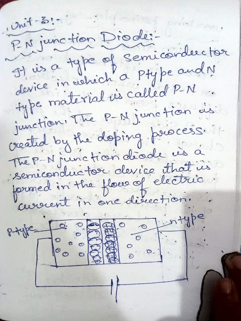 PN Junction Diode Unit 3 | PDF