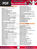 Temario 2025 San Marcos Prospecto | PDF | Trigonometría | Mercado (economía)