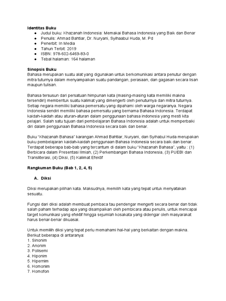 Panduan Kaidah Bahasa Indonesia | PDF | Karier & Perkembangan | Seni & Disiplin Bahasa