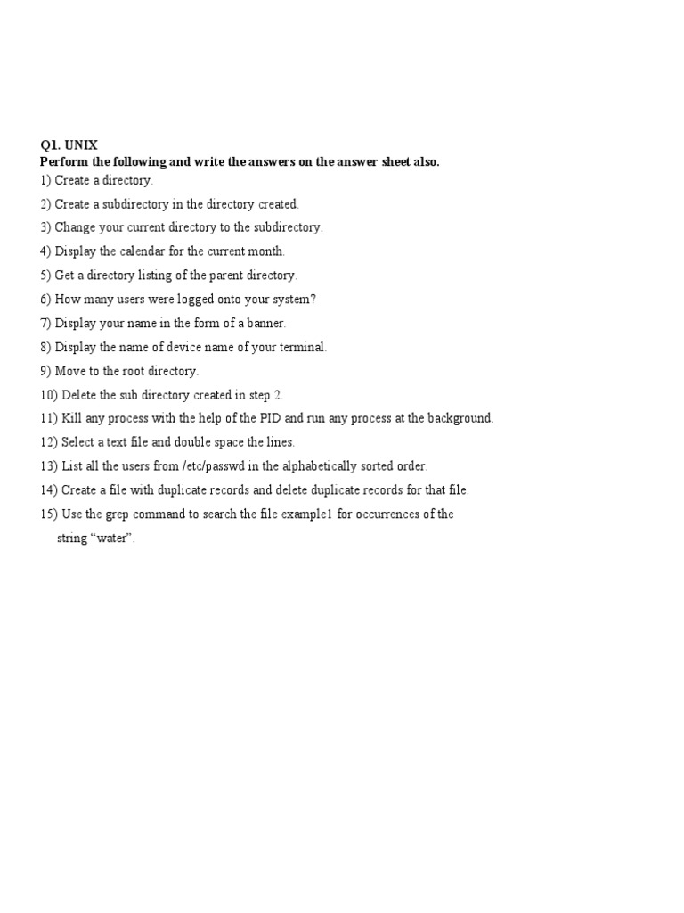 Unix & Oracle Imp | PDF