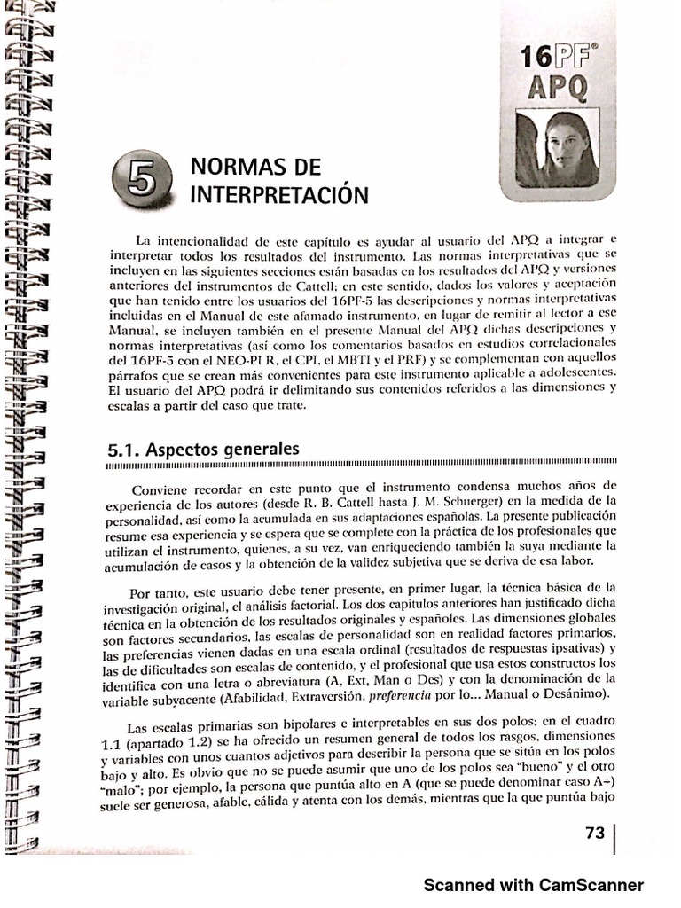 16 PF APQ Manual Parte 3 PDF | PDF