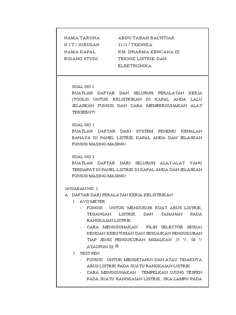 Teknik Listrik Dan Elektronika Pdf
