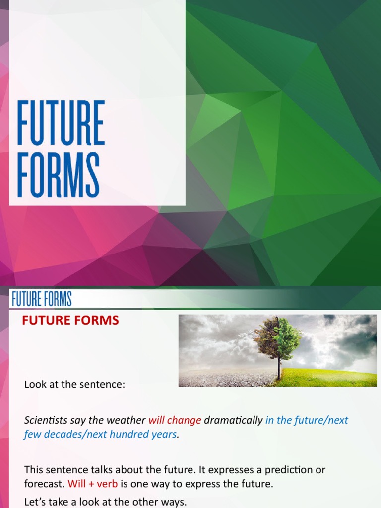 Iteen11-Future Forms | PDF | Syntax | Grammar