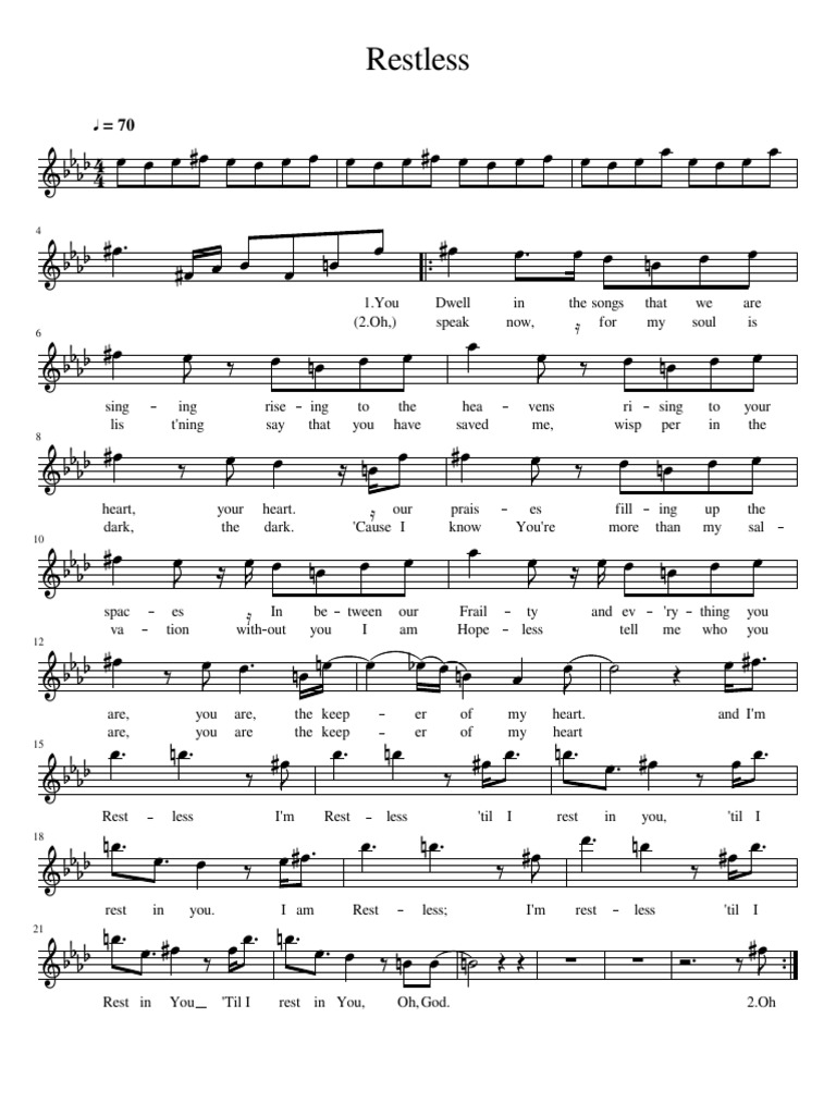 Restless_Audrey_Assad_for_Flute | PDF