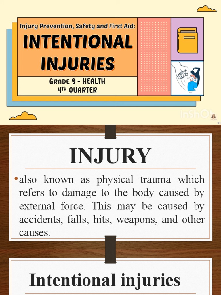 Health-9-Quarter-4 Intentional Injury | PDF | Lifestyle