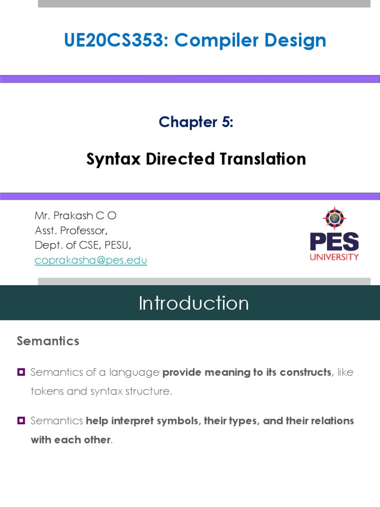 COP CD Unit3 | PDF | Parsing | Compiler