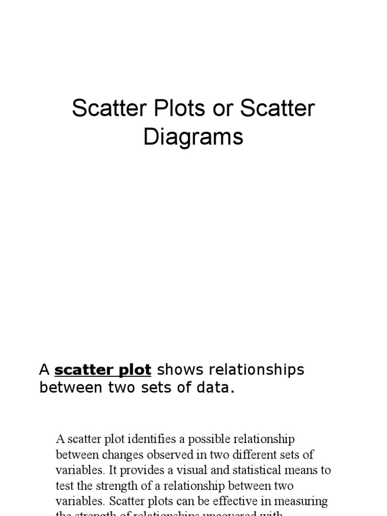 Scatter Plots | PDF | Scatter Plot | Statistics