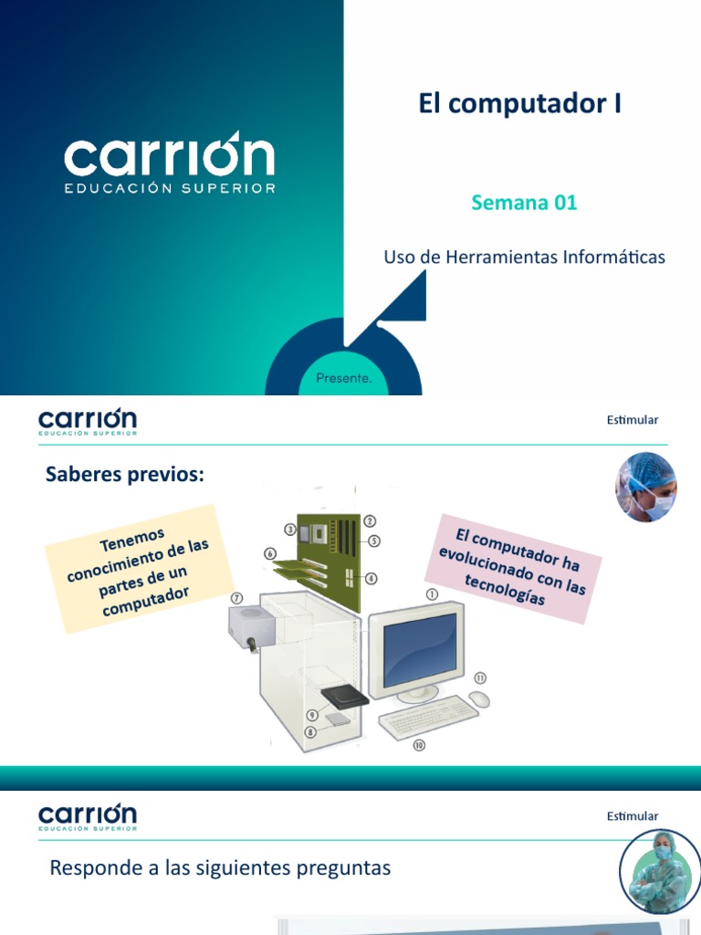 1computador I | PDF | Hardware de la computadora | Almacenamiento de datos de la computadora