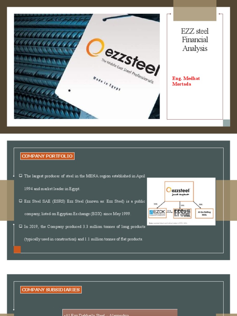 Analysis of EZZ Steel's Financial Position and Liquidity Ratios from 2015-2019 | PDF | Return On ...