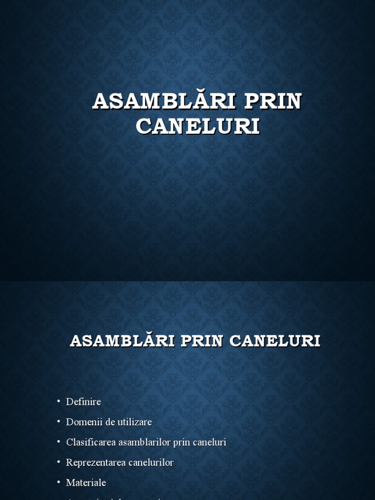 Asamblari Canelate | PDF