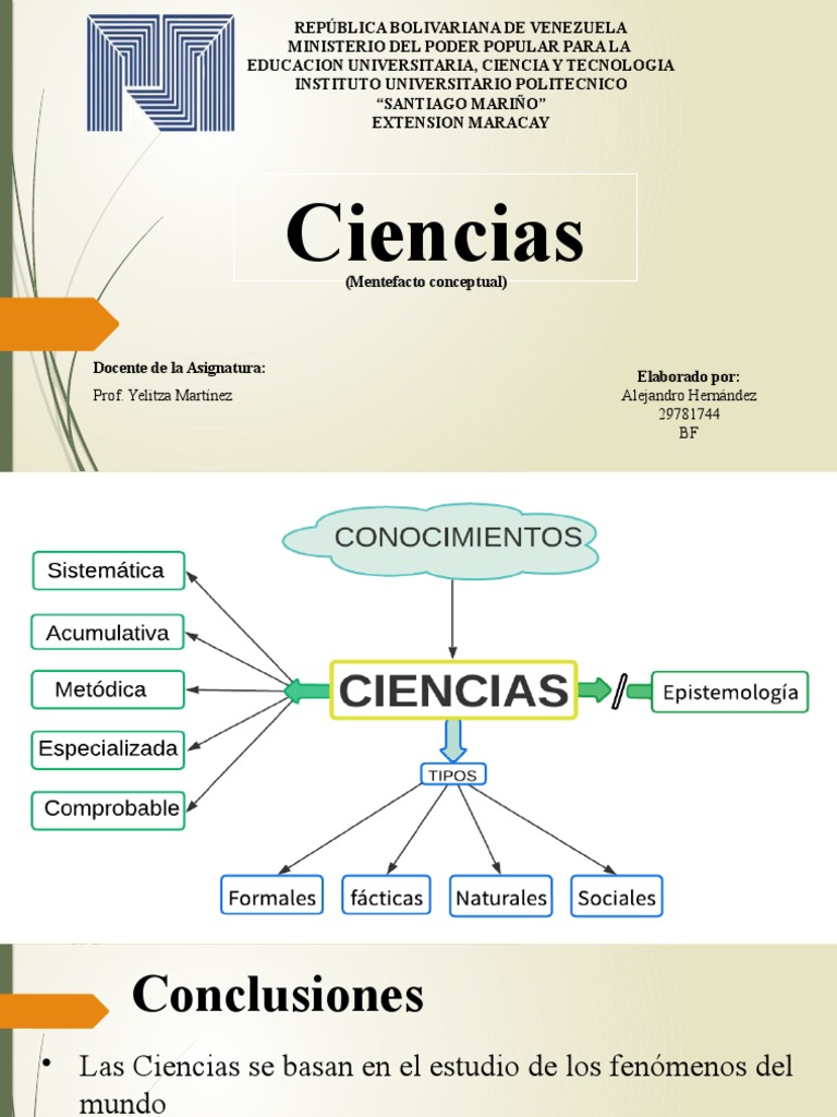 Mentefacto Conceptual Acerca de Las Ciencias | PDF