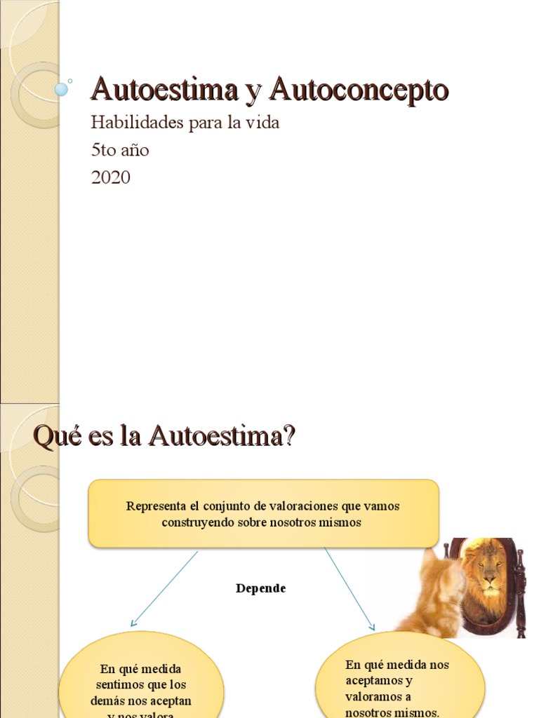 Autoestima y Autoconcepto | PDF