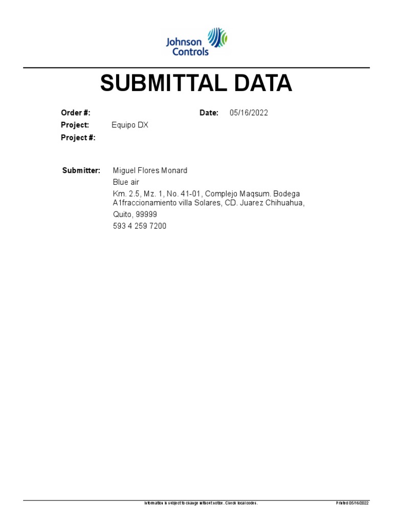 22-792-STD-37-DS-07-C Condensadora | PDF | Air Conditioning | Power Supply