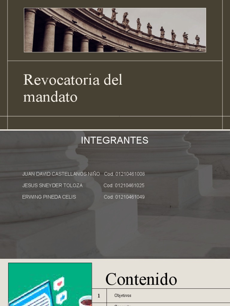 Revocatoria Del Mandato Pdf Democracia Ideologías Políticas