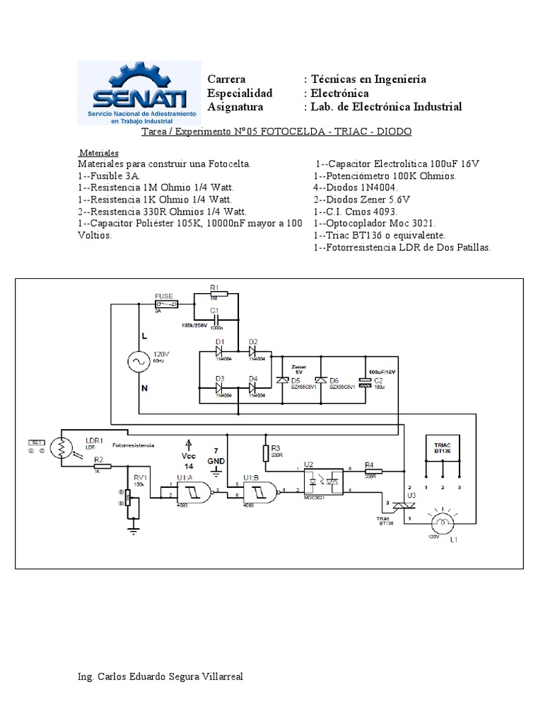 Fotocelda: Diseño y Funcionamiento | PDF | Electrónica | Ingenieria ...