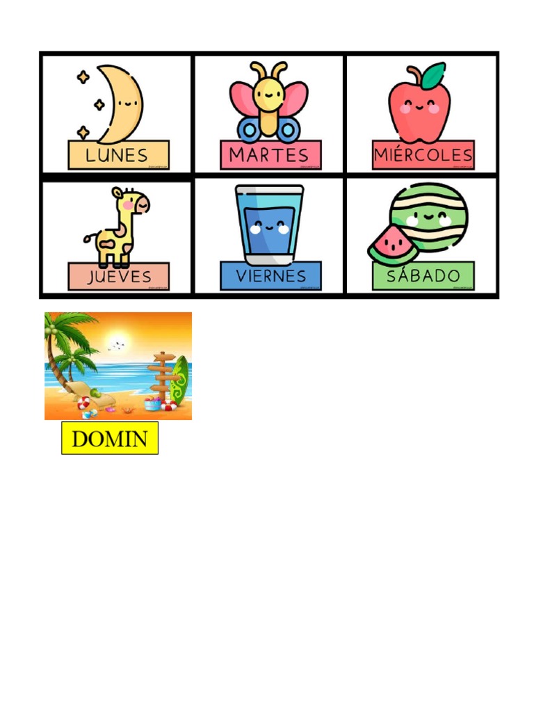 Dias y Meses Con Imagen | PDF