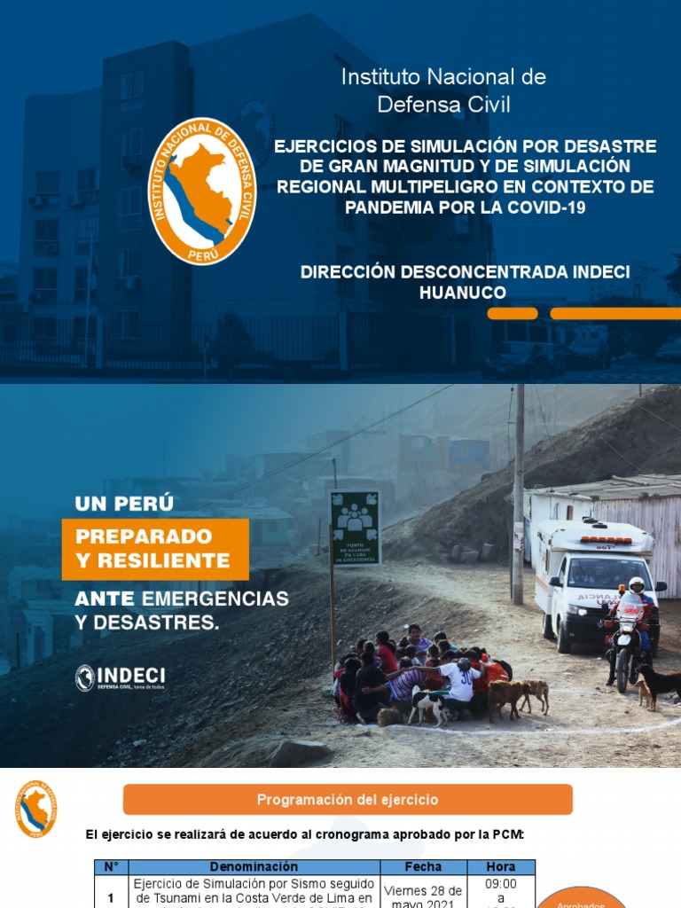 Simulación Indeci | PDF