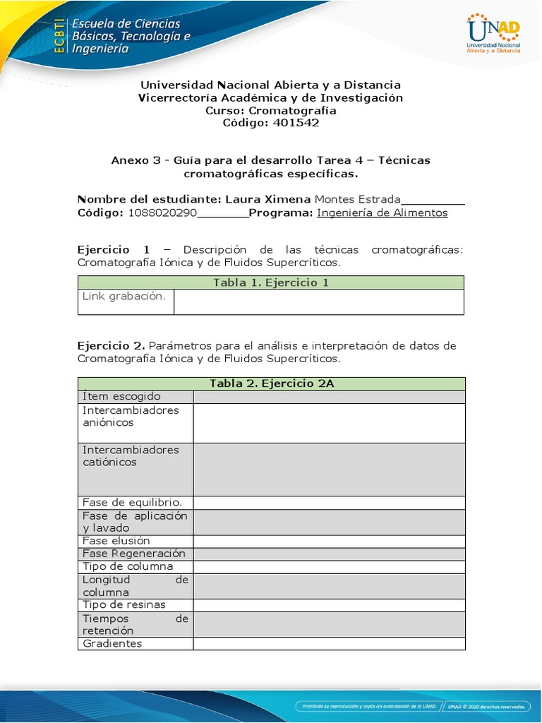 Anexo 3 - Guia para El Desarrollo de La Tarea 4 | PDF | Cromatografía líquida de alto ...