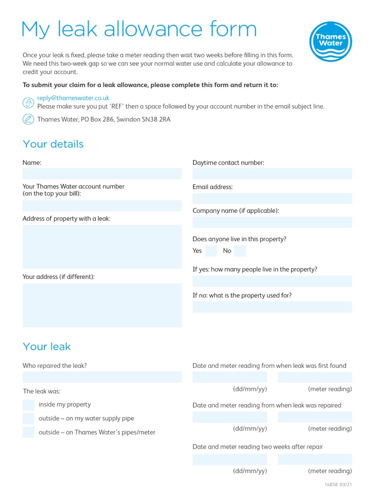 Leak Allowance Form | PDF | Law