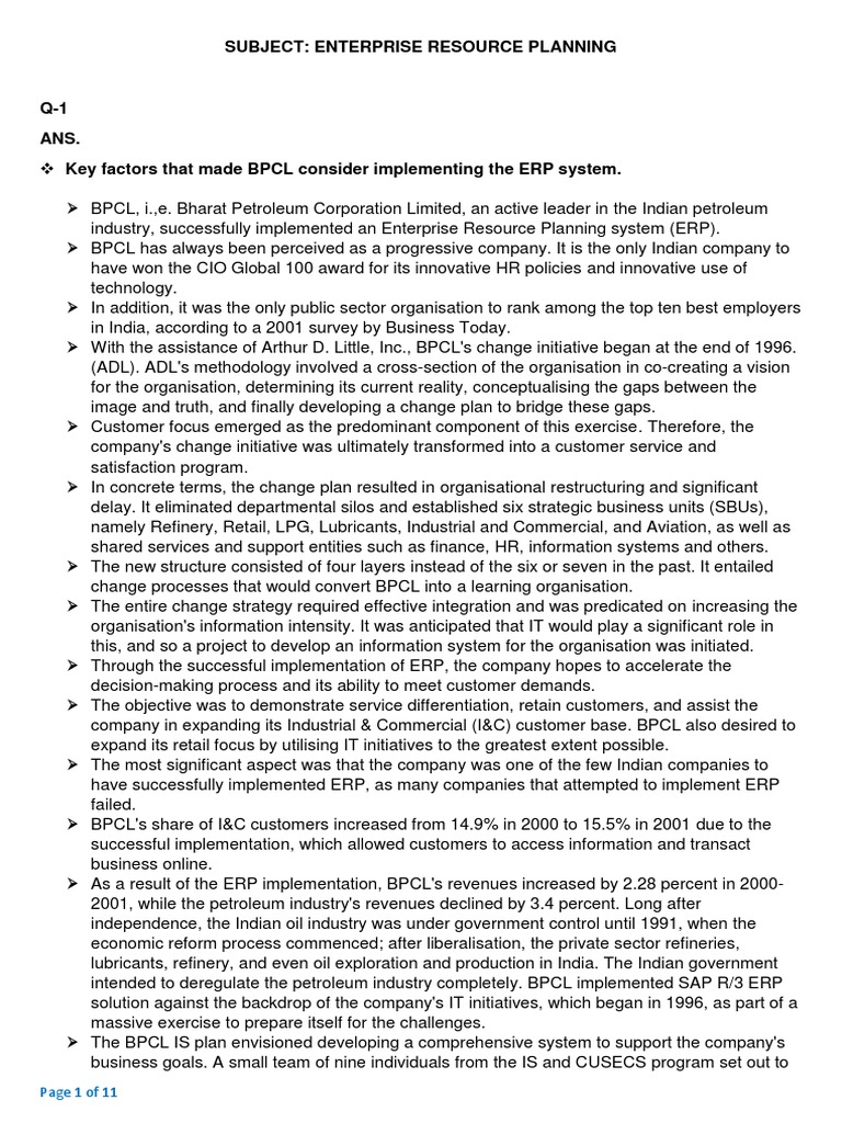 Enterprise Resource Planning - Assignment - Sem-3 | PDF | Enterprise Resource Planning | Inventory