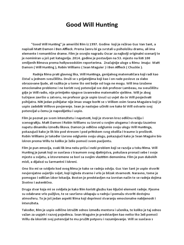 Good Will Hunting | PDF