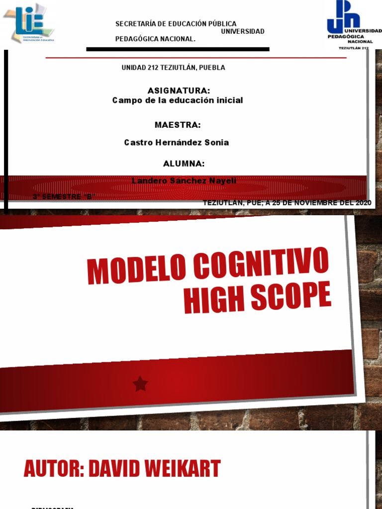 10.high Scope | PDF | Plan de estudios | Ciencia cognitiva