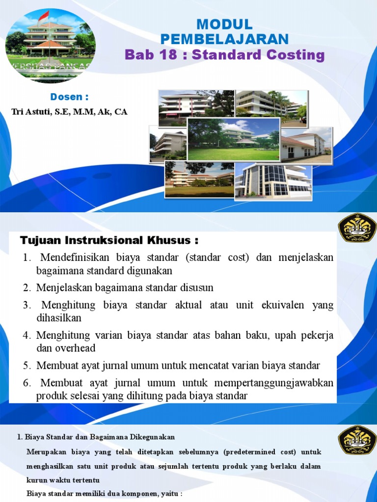 PPT CHP 18 Standard Costing | PDF