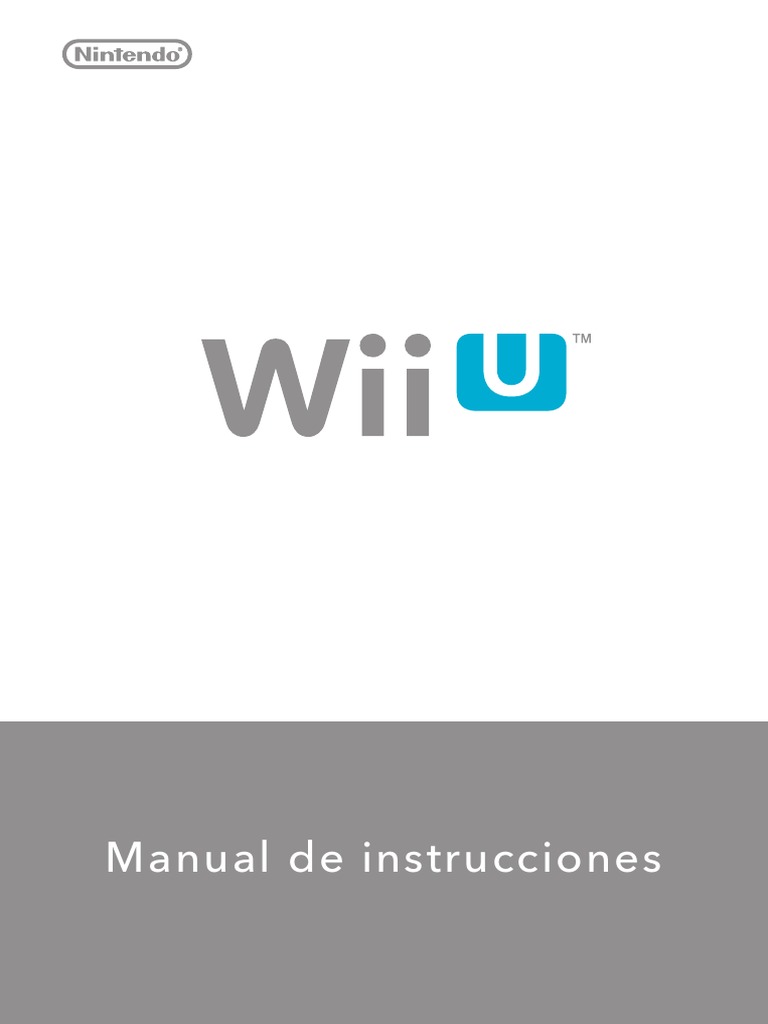 Wiiu Operations Manual SP | PDF | Wii