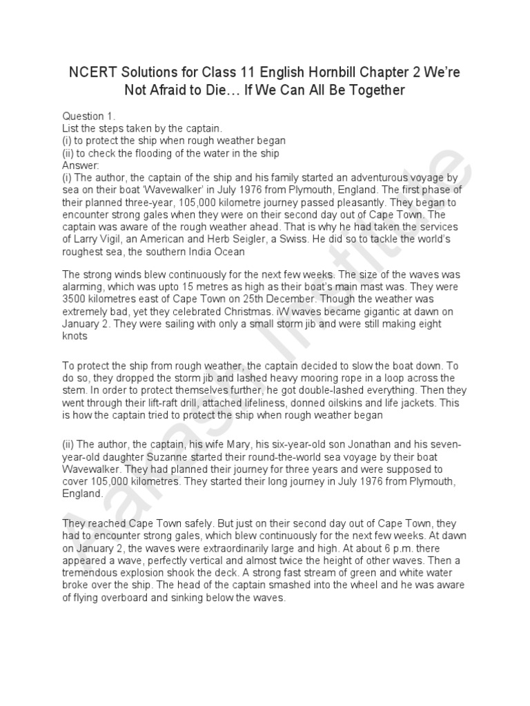 Wavewalker: Class 11 Chapter 2 Insights | PDF | Ships | Water Transport
