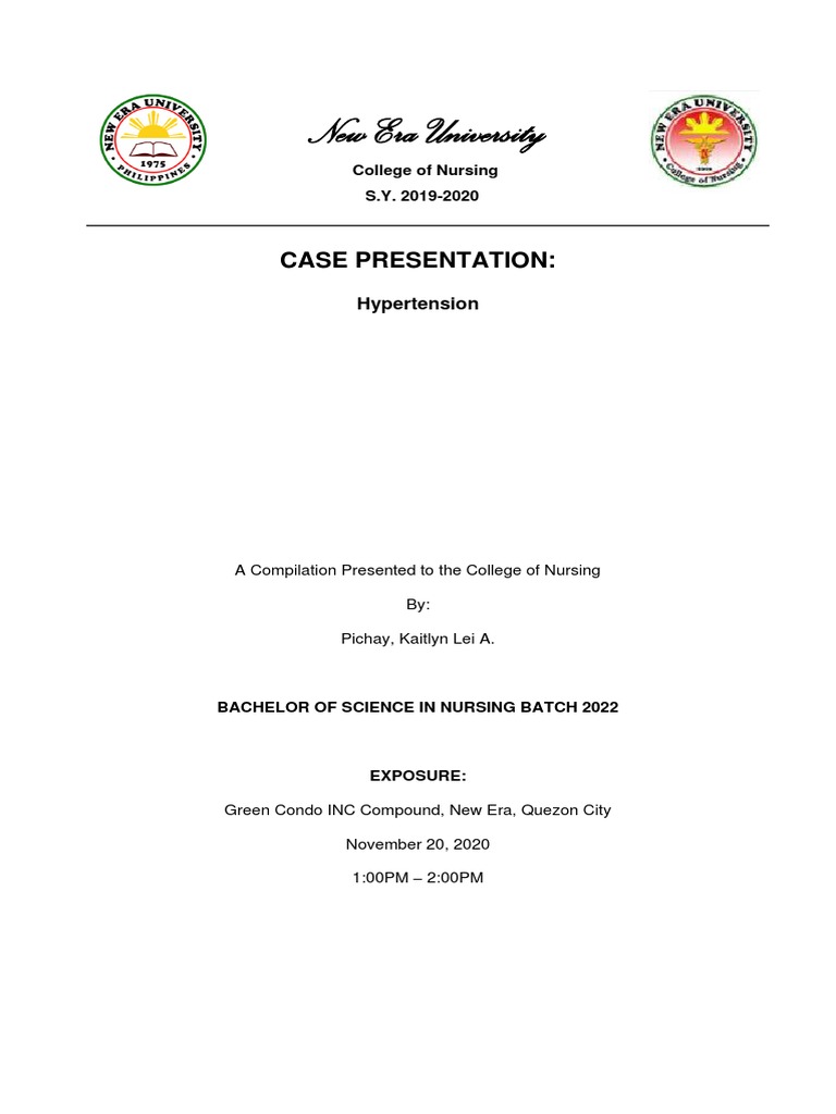 Case Study Hypertension PDF | PDF | Geriatrics | Obesity