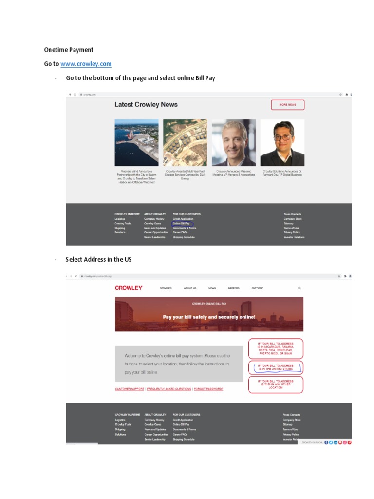 Onetime Payment Tutorial Pdf Pdf