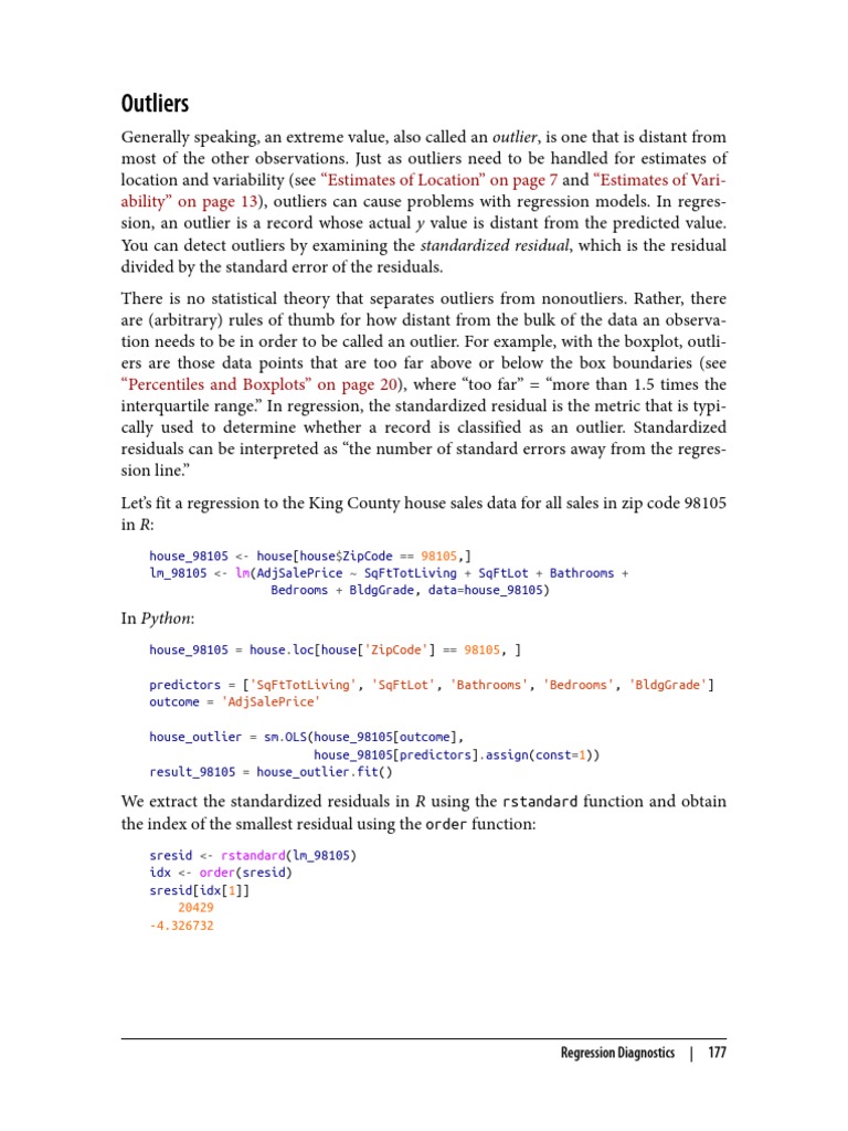 Outliers Influence | PDF | Errors And Residuals | Ordinary Least Squares