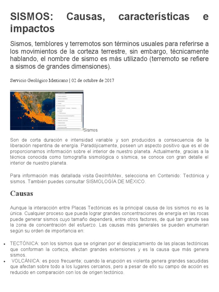 SISMOS | PDF | Temblores | Falla (geología)