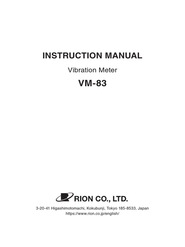 VM-83 Instruction Manual 63761 | PDF | Electrical Engineering | Electricity
