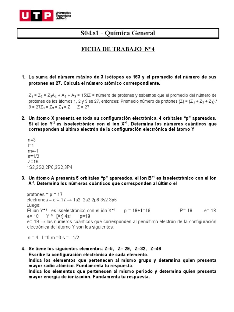 S04.s2 - Resolver Ejercicios | PDF | Enlace químico | Enlace covalente