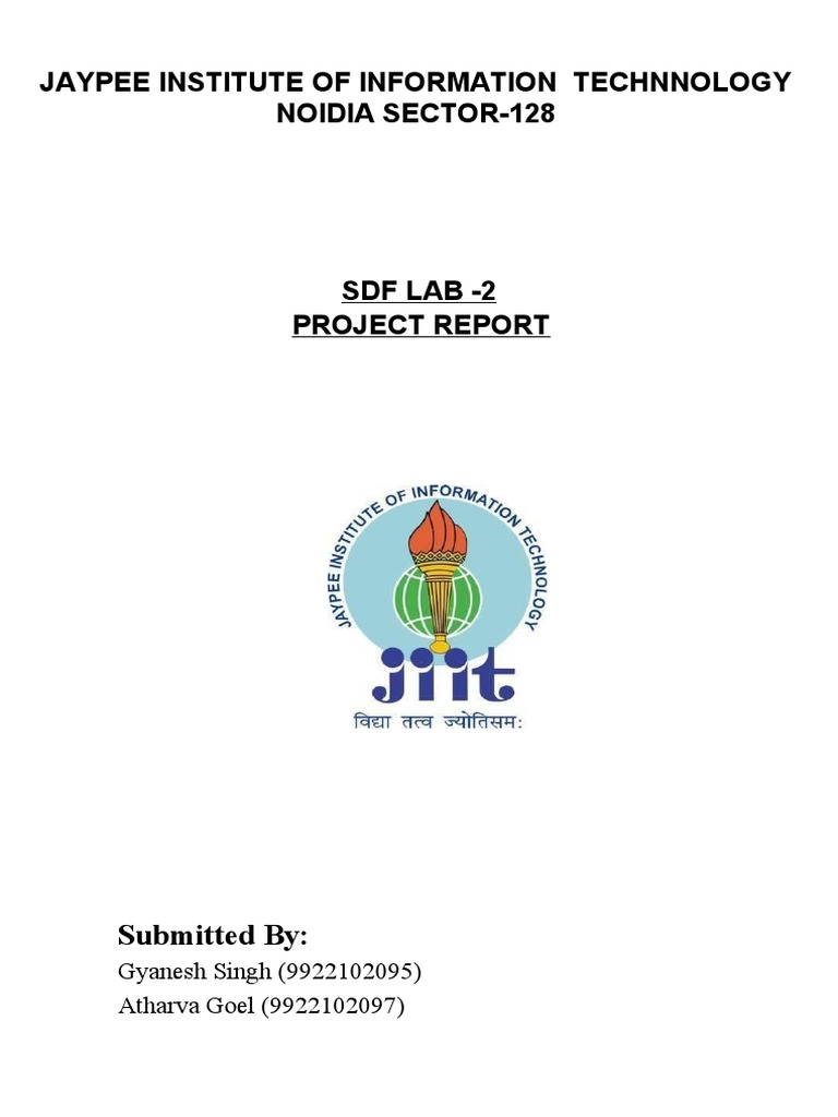 Jaypee Institute of Information Technnology Noidia Sector-128 | PDF