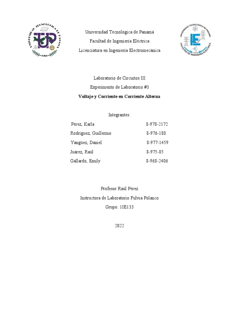 Laboratorio #3-Circuitos III | PDF | Métodos y materiales de enseñanza ...