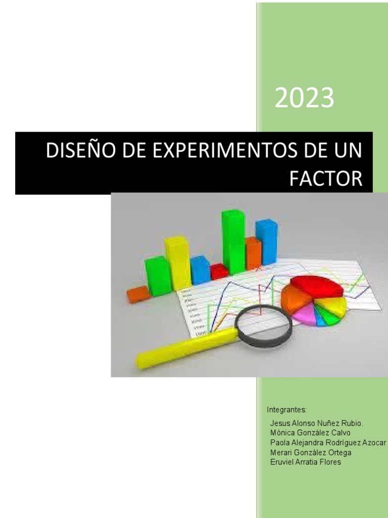 Diseño de Experimentos de Factor | PDF | Análisis de variación | Diferencia