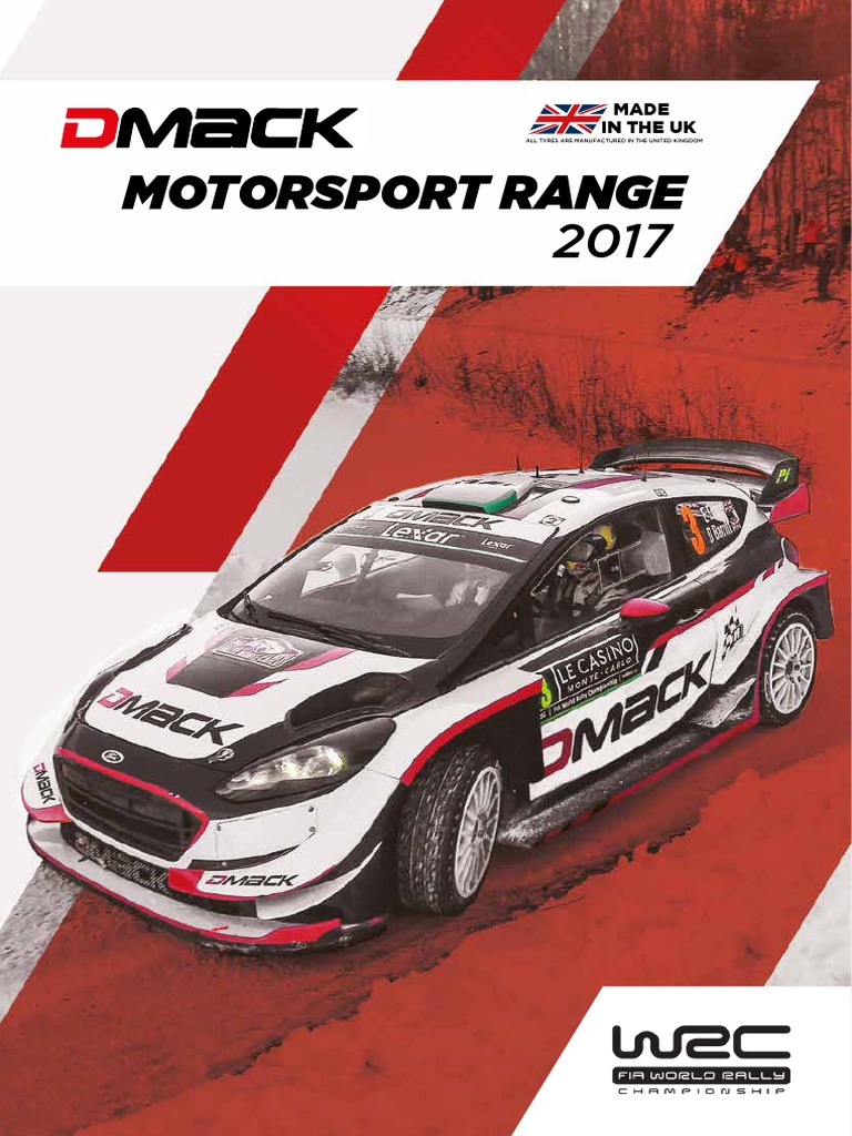 DMACK Motorsport Tyre Catalogue 2017 | PDF | Tire | Vehicles