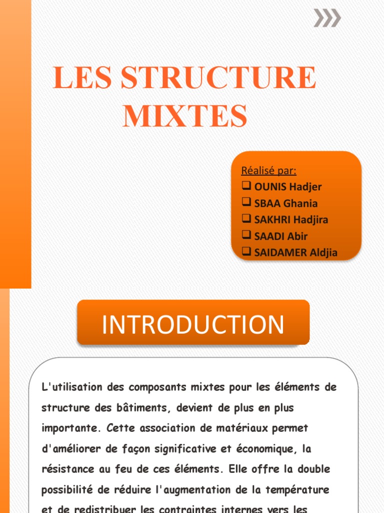 Avantages des Structures Mixtes | PDF | Béton armé | Bois (matériau de ...