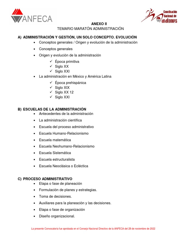 Temario Administración | PDF | Planificación | Comportamiento ...