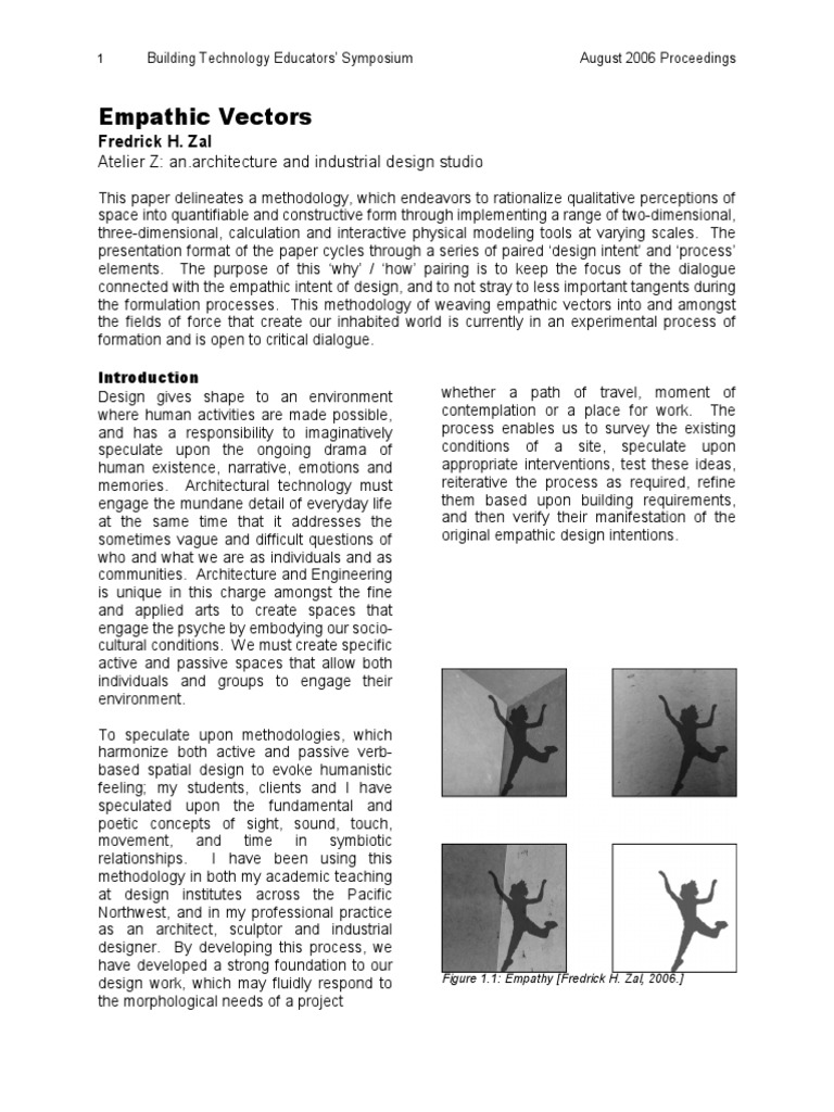 Rationalizing Qualitative Perceptions of Space Through Empathic Design ... Rationalizing Qualitative Perceptions of Space Through Empathic Design ...