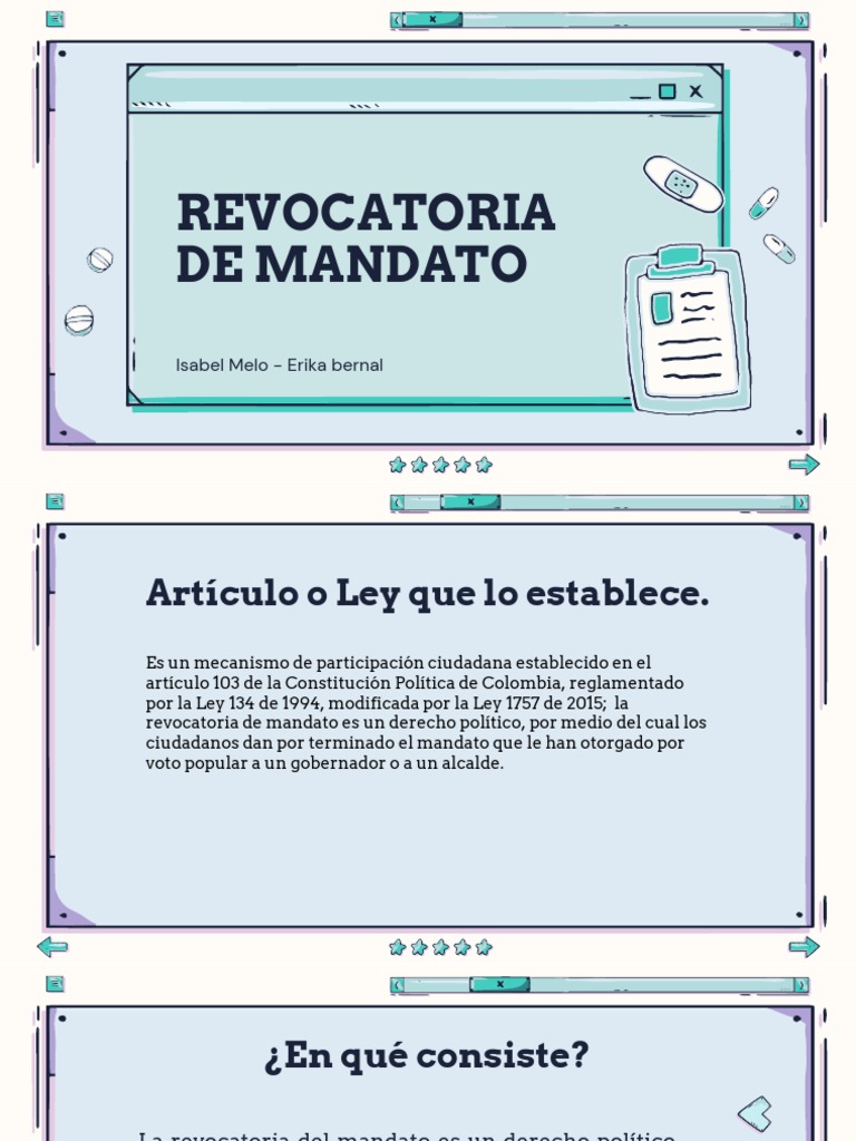 Revocatoria De Mandato Pdf Alcalde Votación